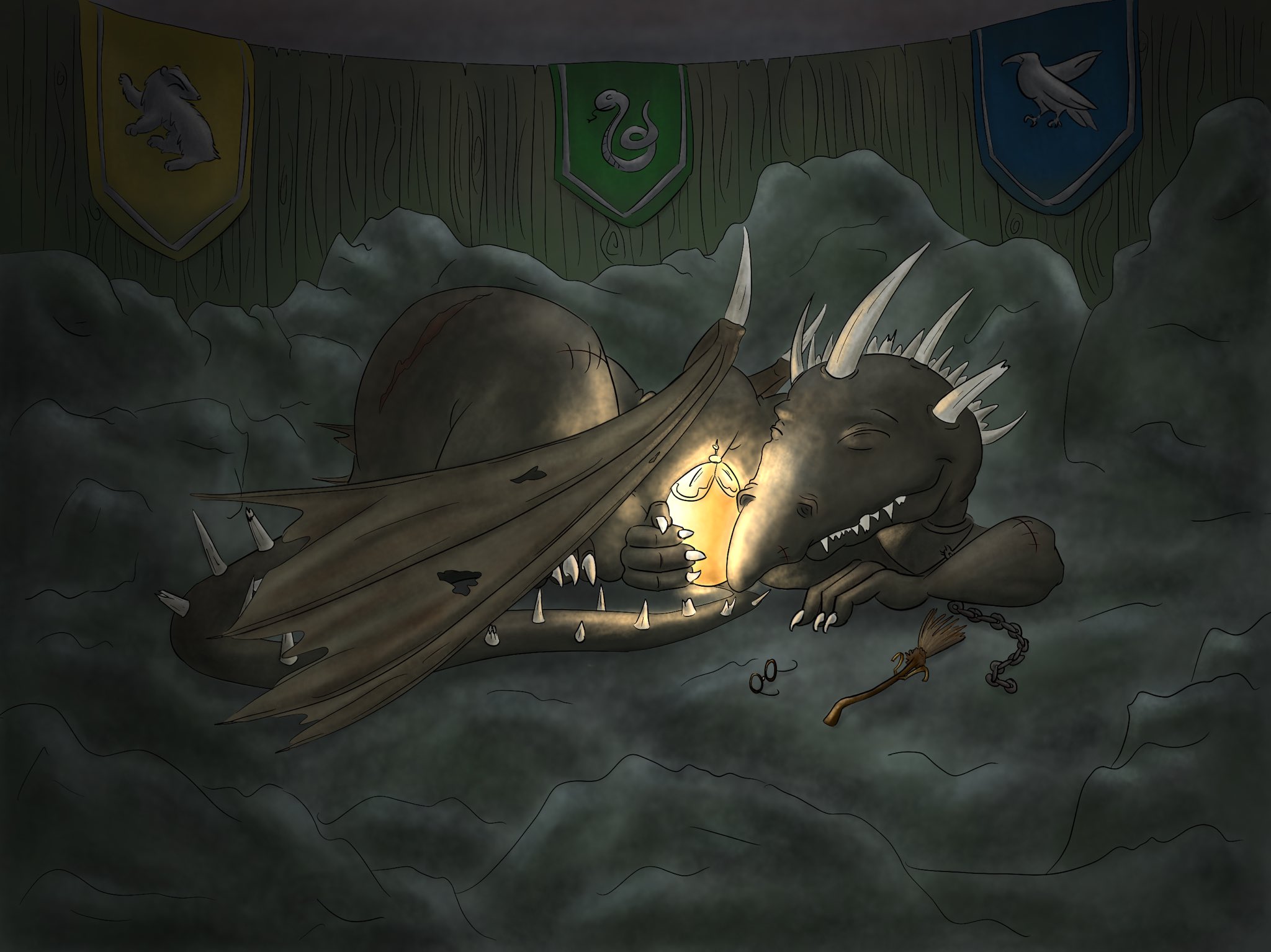 Dragon Protecting Egg