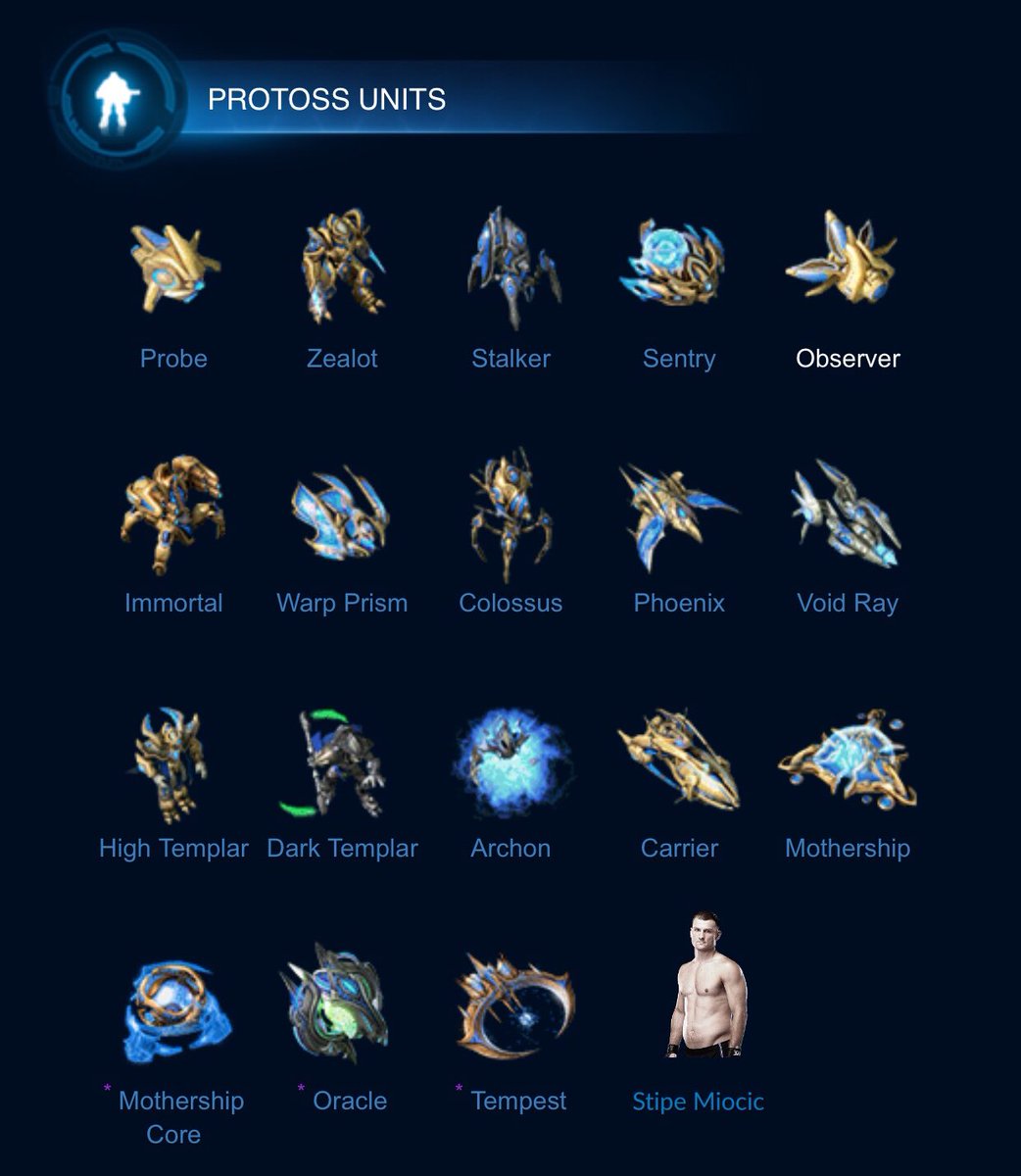 Starcraft 2 Protoss Units