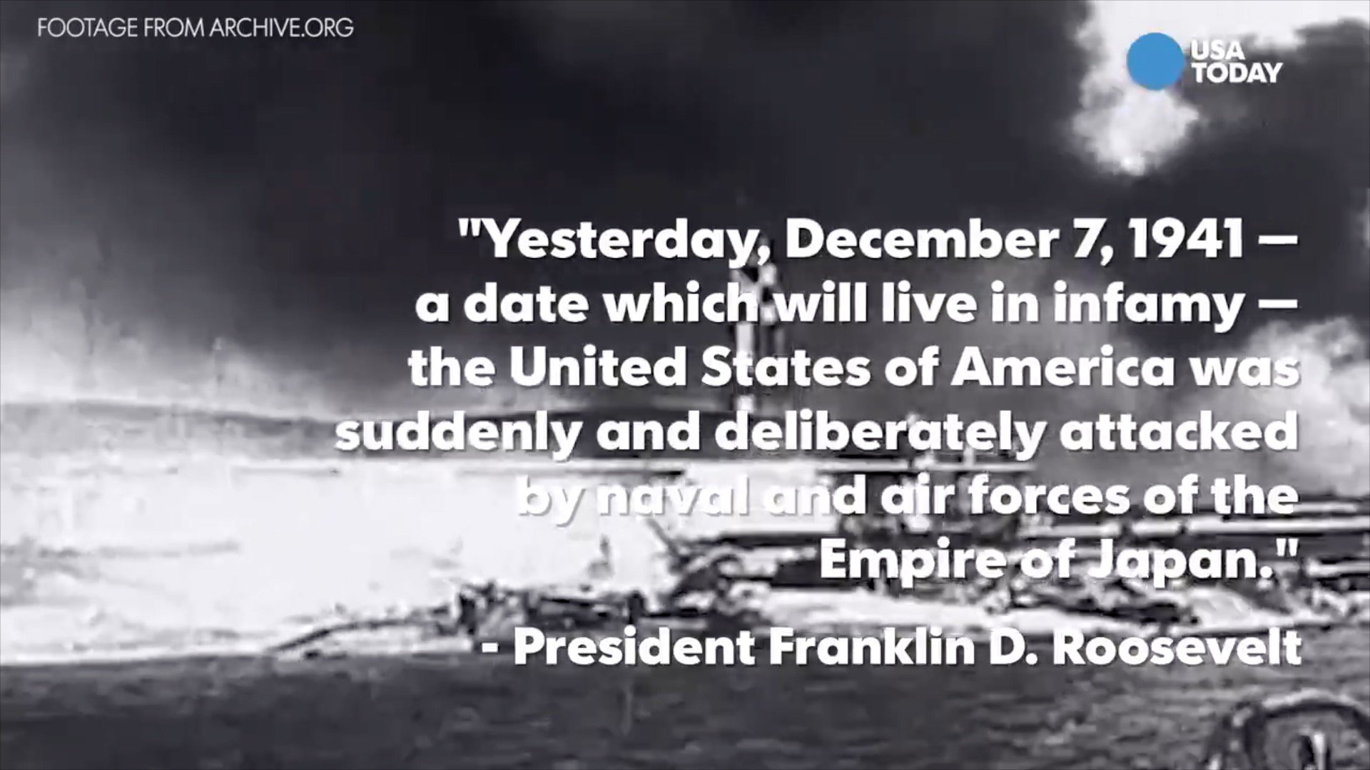 Pearl Harbor Roosevelt Quotes Droppa: Support The National WWII