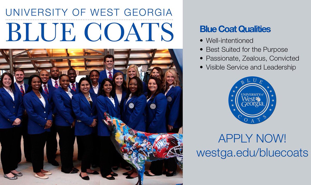 UWG Blue Coats on Twitter: "Applications are open until Friday, December 9th! ️💙🐺…