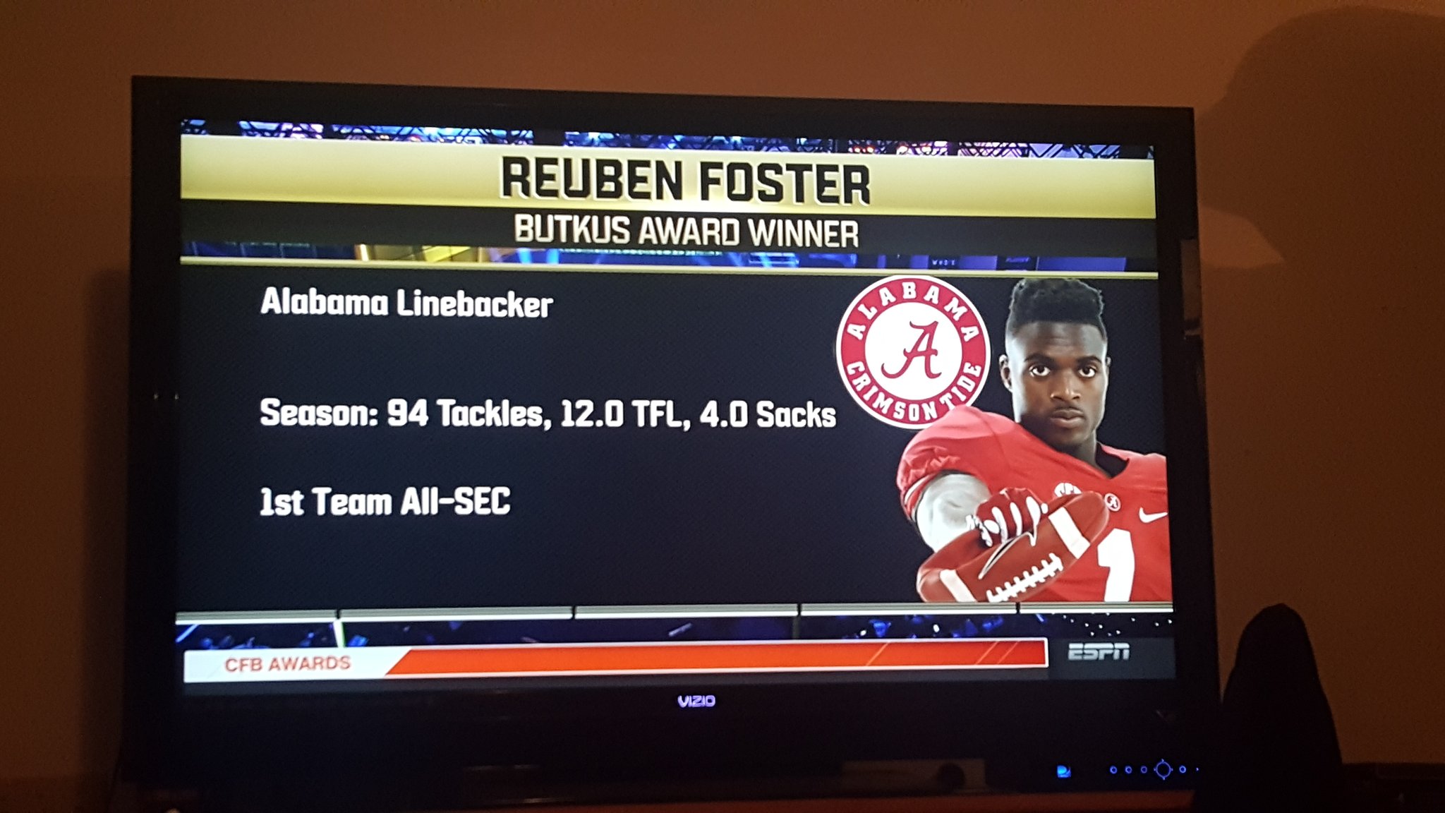 LOL ESPN put Robert Foster's picture up for Reuben | SEC Rant