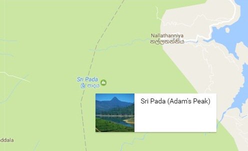 Sri Pada Map