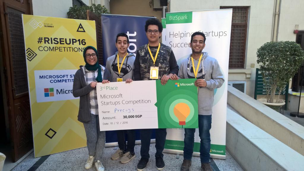 Microsoft Egypt on Twitter: "3rd place goes to #PreCogs. Congratulations guys! :) #MSRiseUp2016 ...