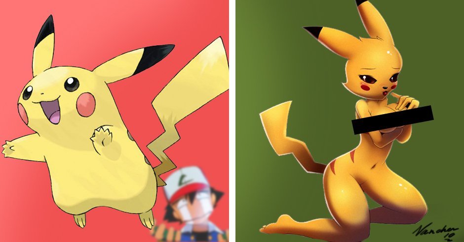Sexy Pikachu Drawing
