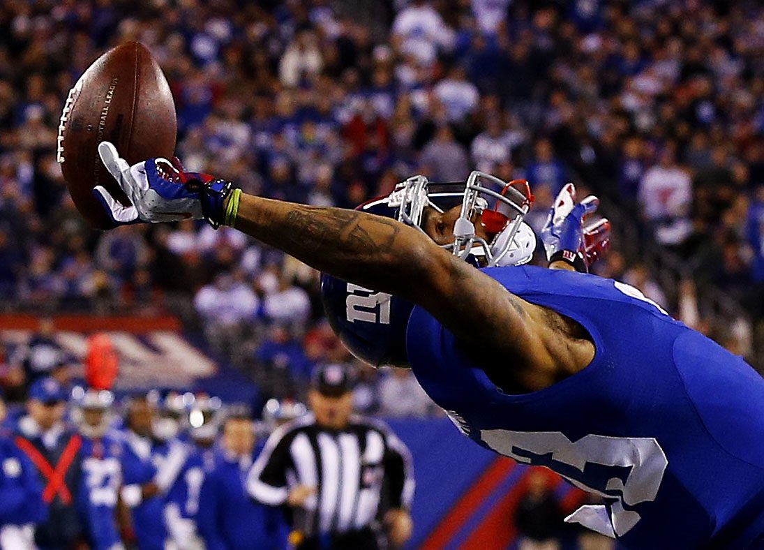 This was Odell Beckham Jr's 2nd career 1-handed TD catch. Other came in ...