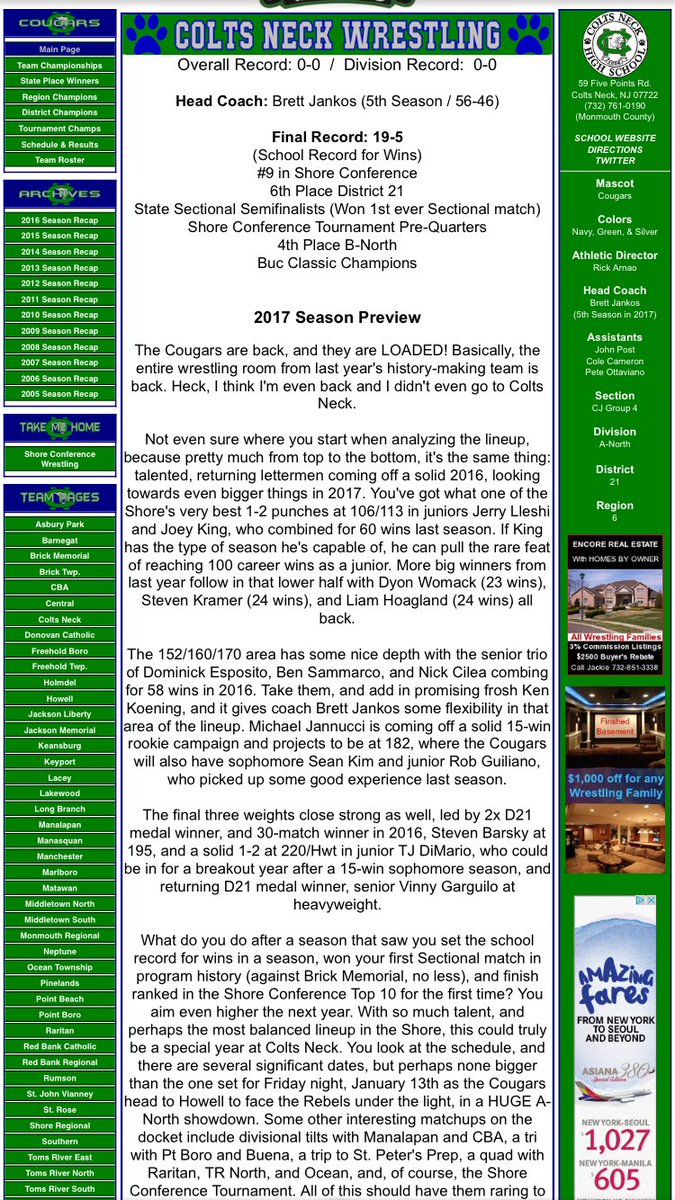 Colts Neck Wrestling (@CNHSwrestling) | Twitter