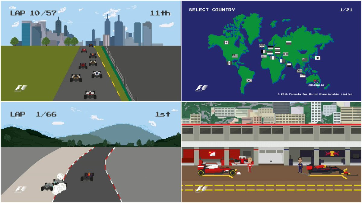 Formula 1 on Twitter: "WATCH: Our old school, 8-Bit video game take on ...