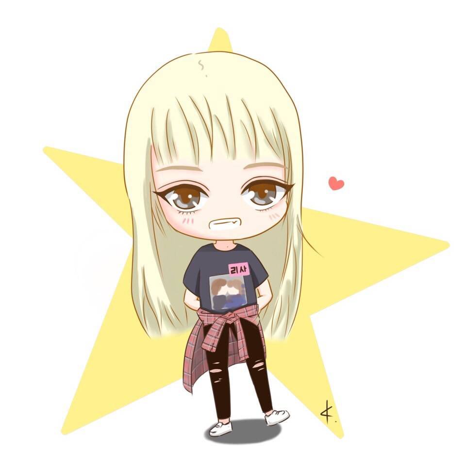 Pin by Namtam Sugar on แฟนอาร์ท | Blackpink fanart chibi, Lisa fan art ...