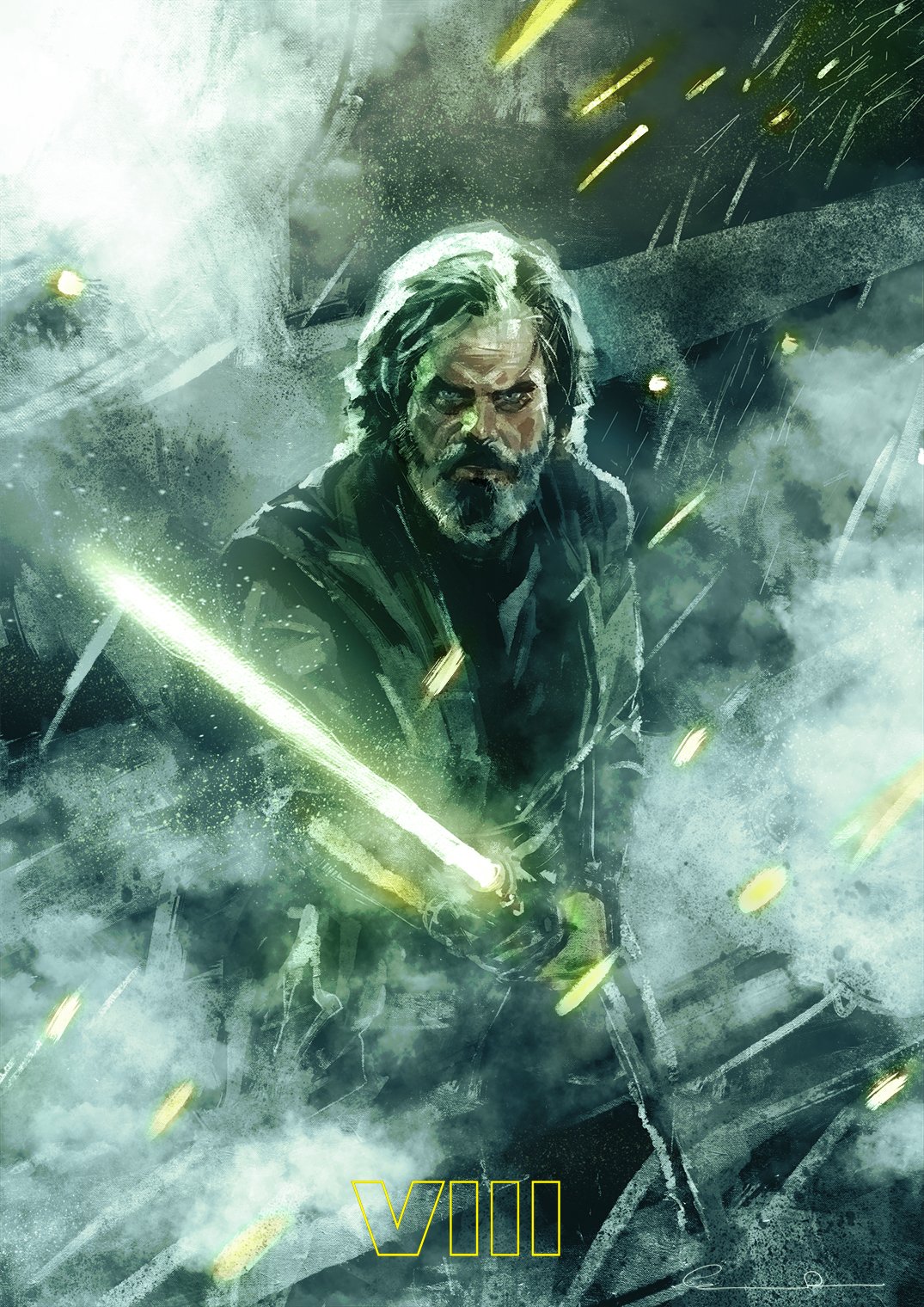 Old Luke Skywalker Art Luke Skywalker On Tatooine Star Wars A New Hope