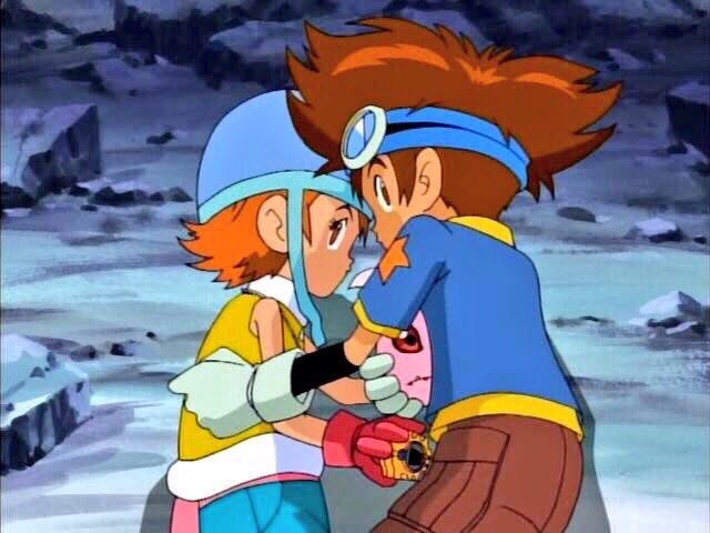Digimon Tai And Sora Kiss