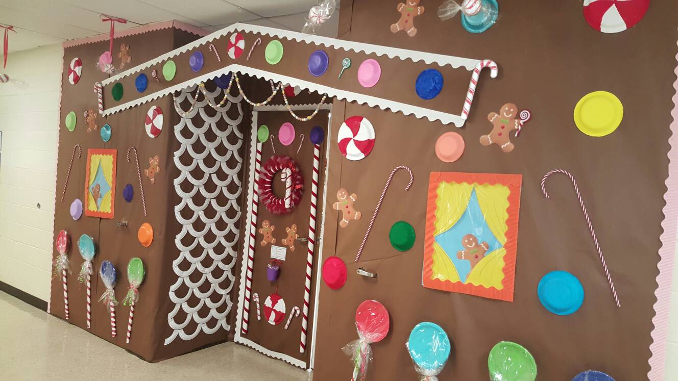 Christmas Door Decorating Contest Gingerbread House