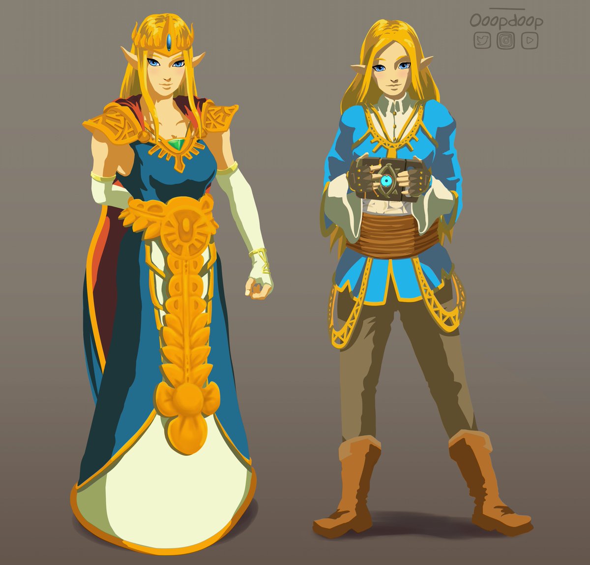Esta imagen fanmade nos muestra los posibles diseños de Zelda en 'Zelda ... Esta imagen fanmade nos muestra los posibles diseños de Zelda en 'Zelda ...