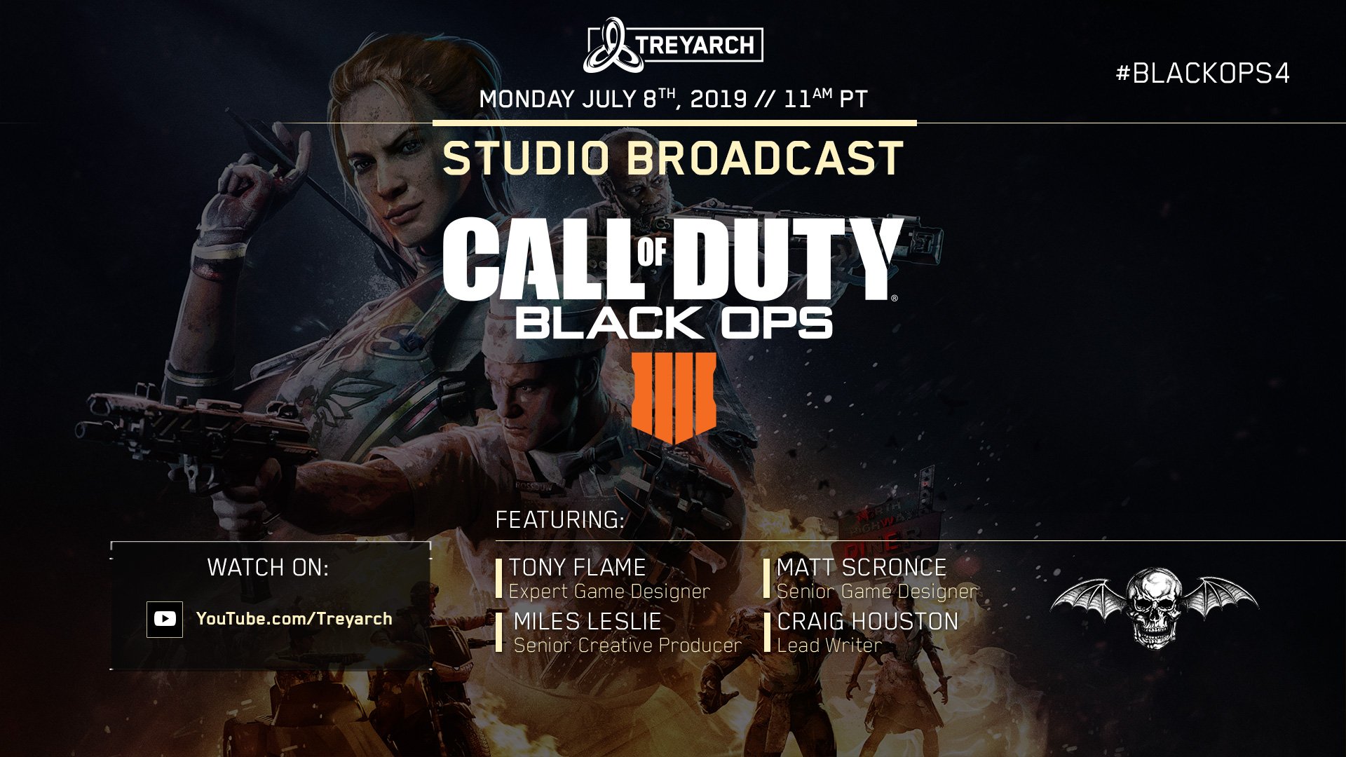 Treyarch Studios on Twitter: "Tune in today at 11AM for a special studio broadcast including ...