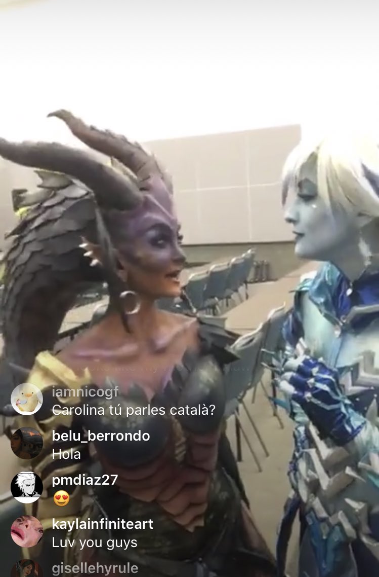 Voice Actors Carolina Ravassa and Anjali Bhimani cosplay Rime Sombra ...