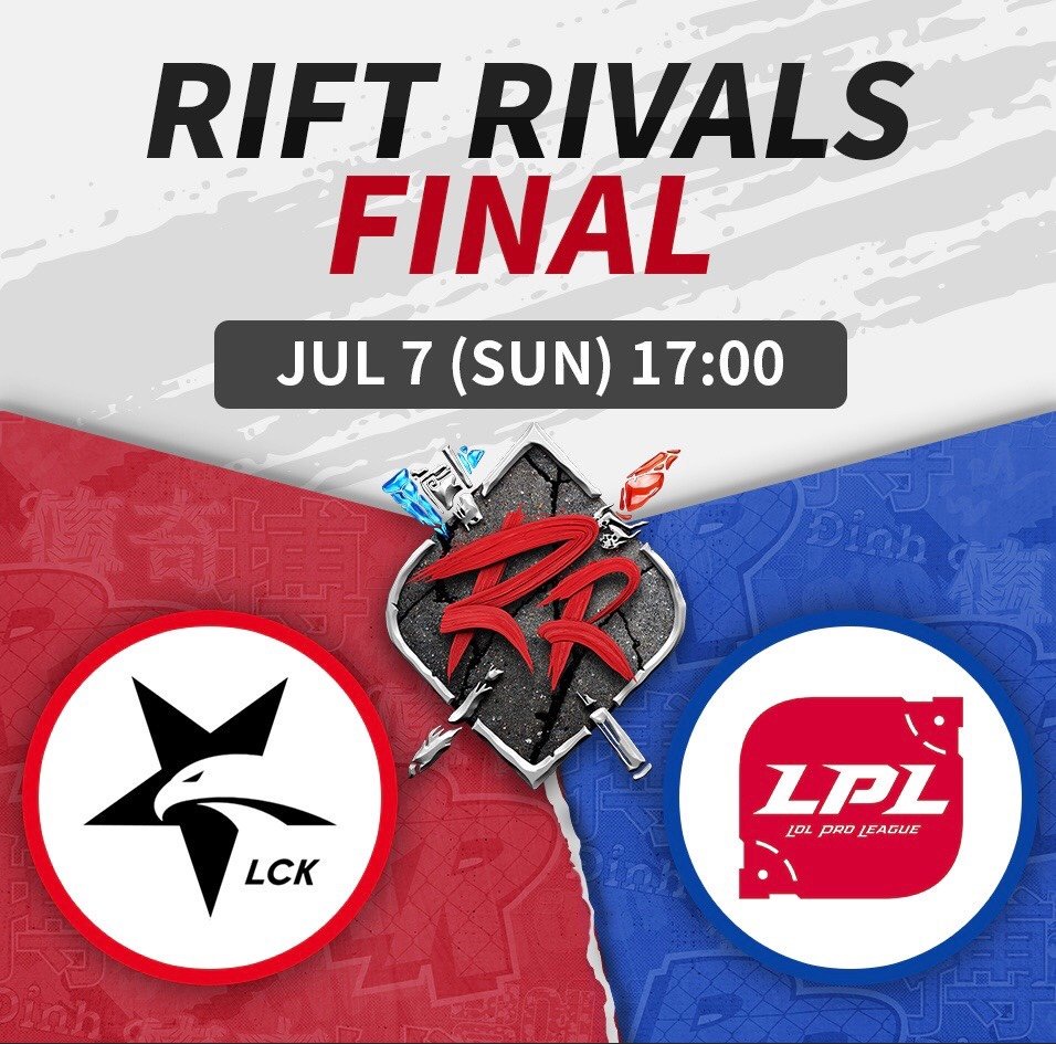 T1 LoL on Twitter: "대망의 #리프트라이벌즈 결승전, #LCK 는 #LPL 과 맞붙게 되며 #KZ 과 #IG 의 경기로 그 포문을 엽니다. #T1 과 #GRF ...