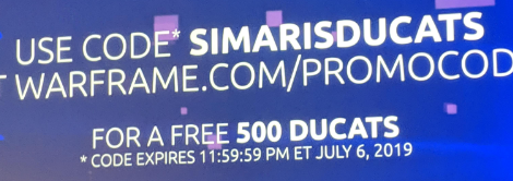 Invalid Code Smaris Promo Codes - Players helping Players - Warframe Forums