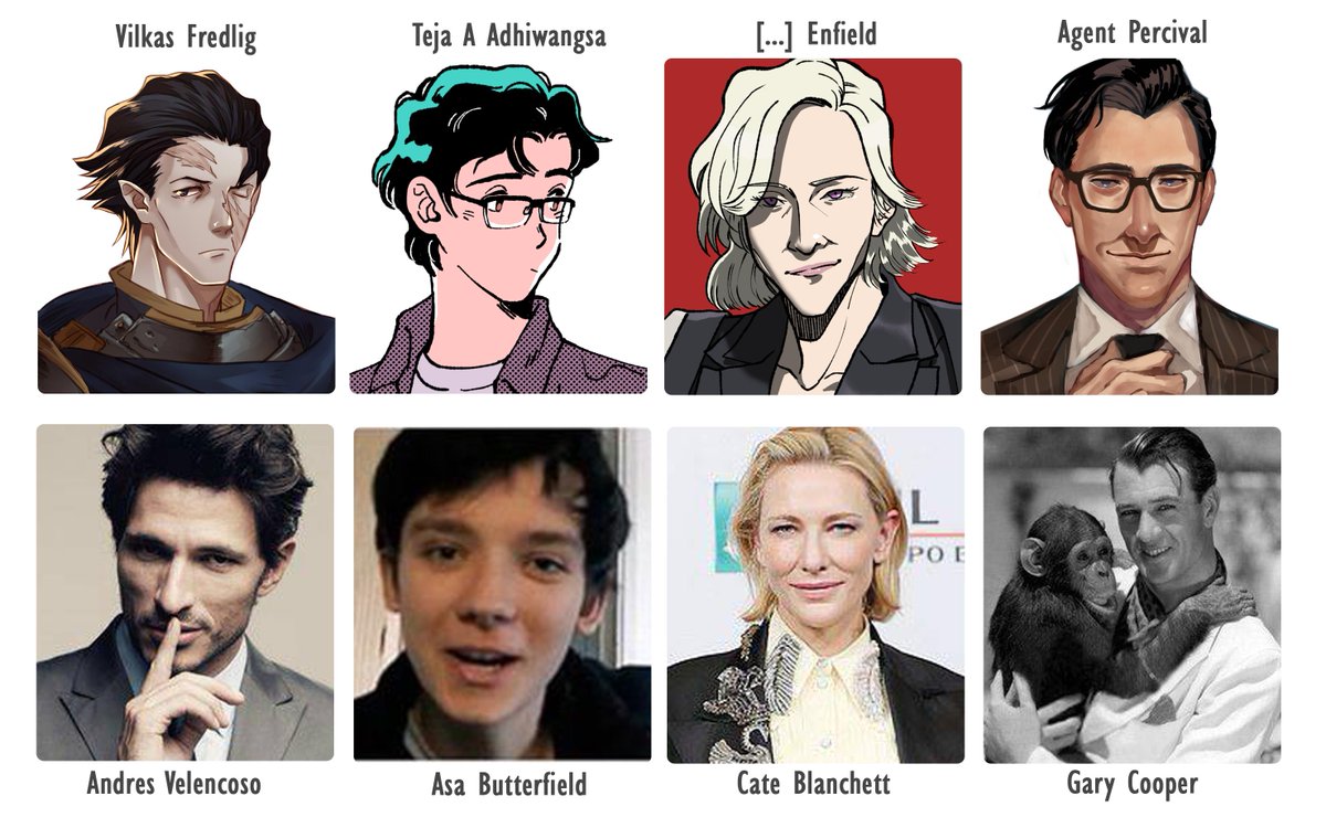 「I have several OCs and somehow managed to find their facecla」🇵🇸 ...