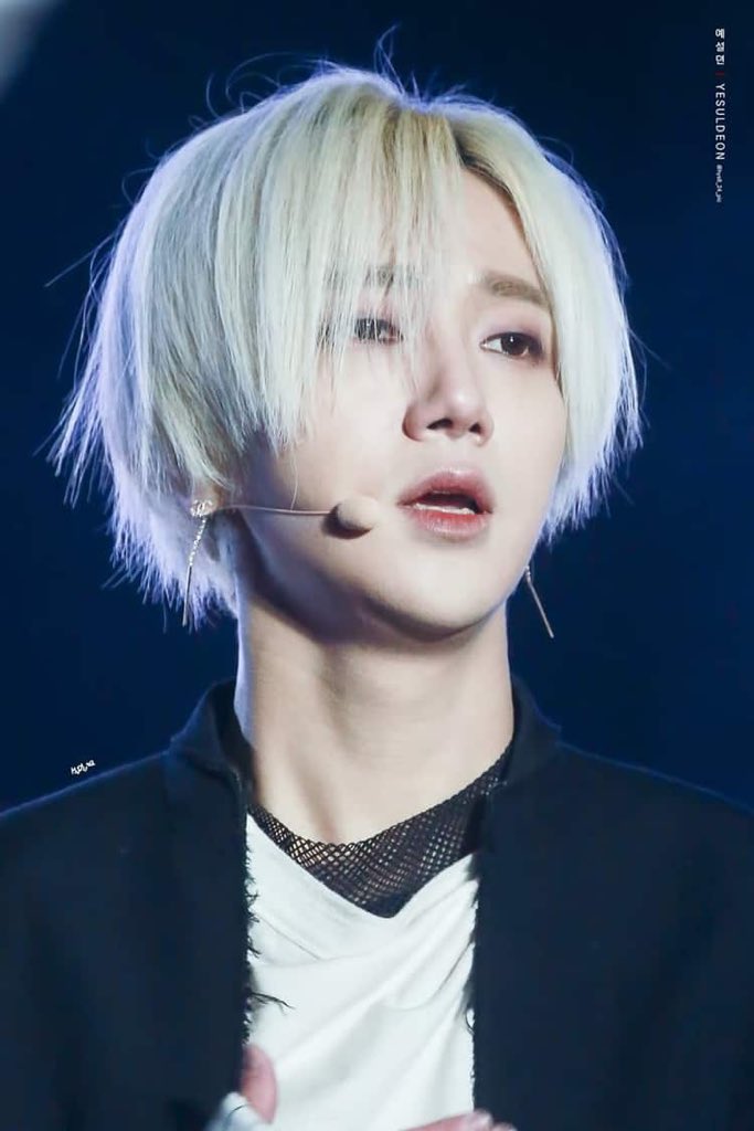 Yesung Blonde Hair
