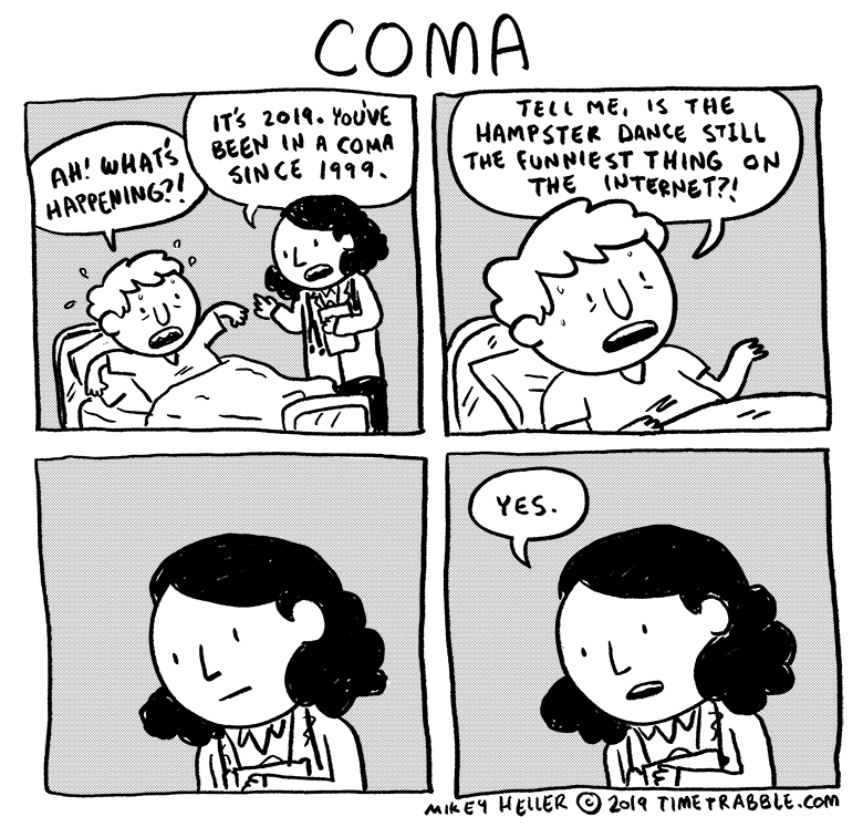 「i drew a comic about a coma 」Mikey Hellerの漫画