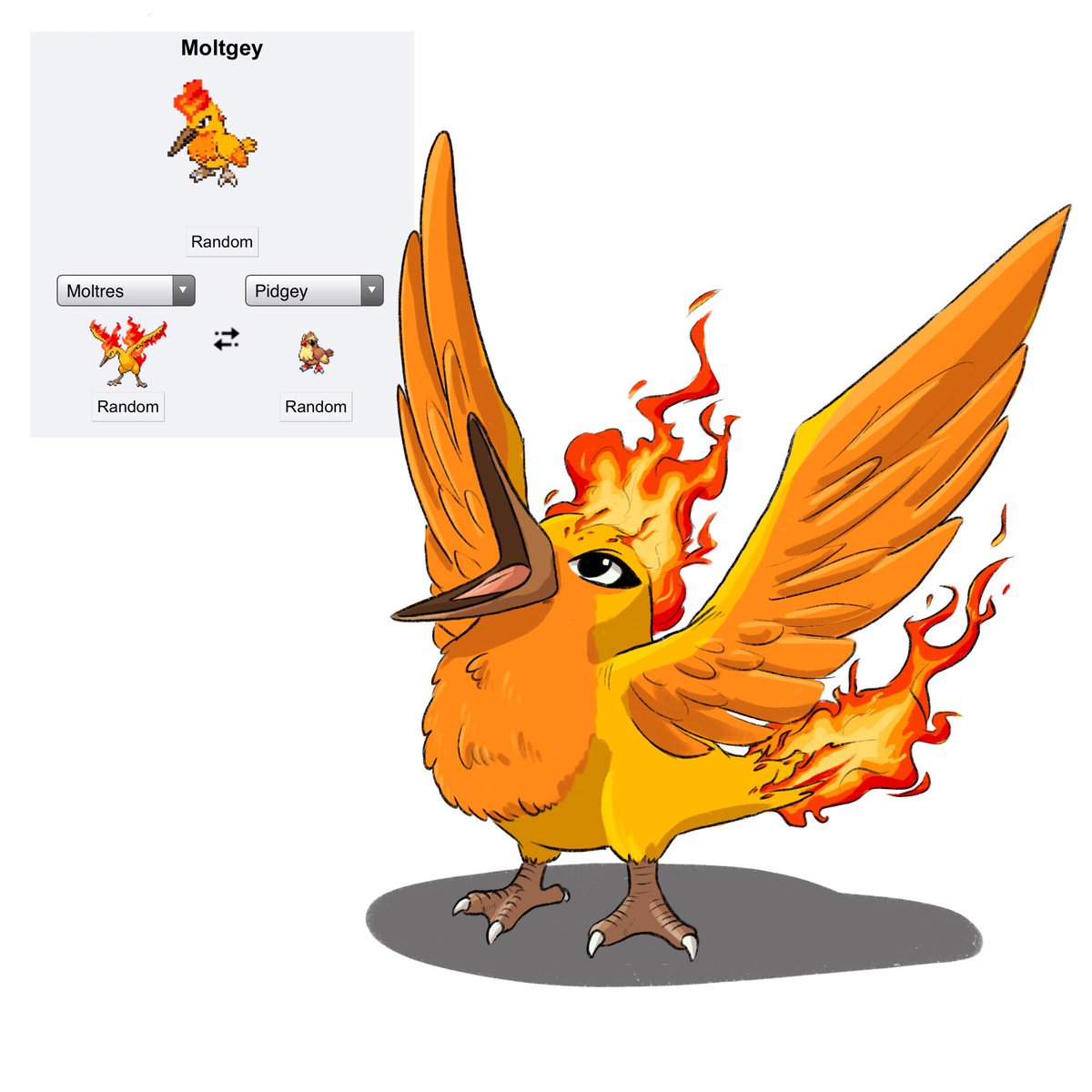 「Moltgey baby moltres 」|•Hipa• 💫のイラスト