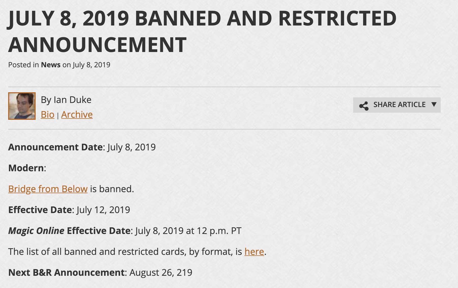 Card Bridge From Below