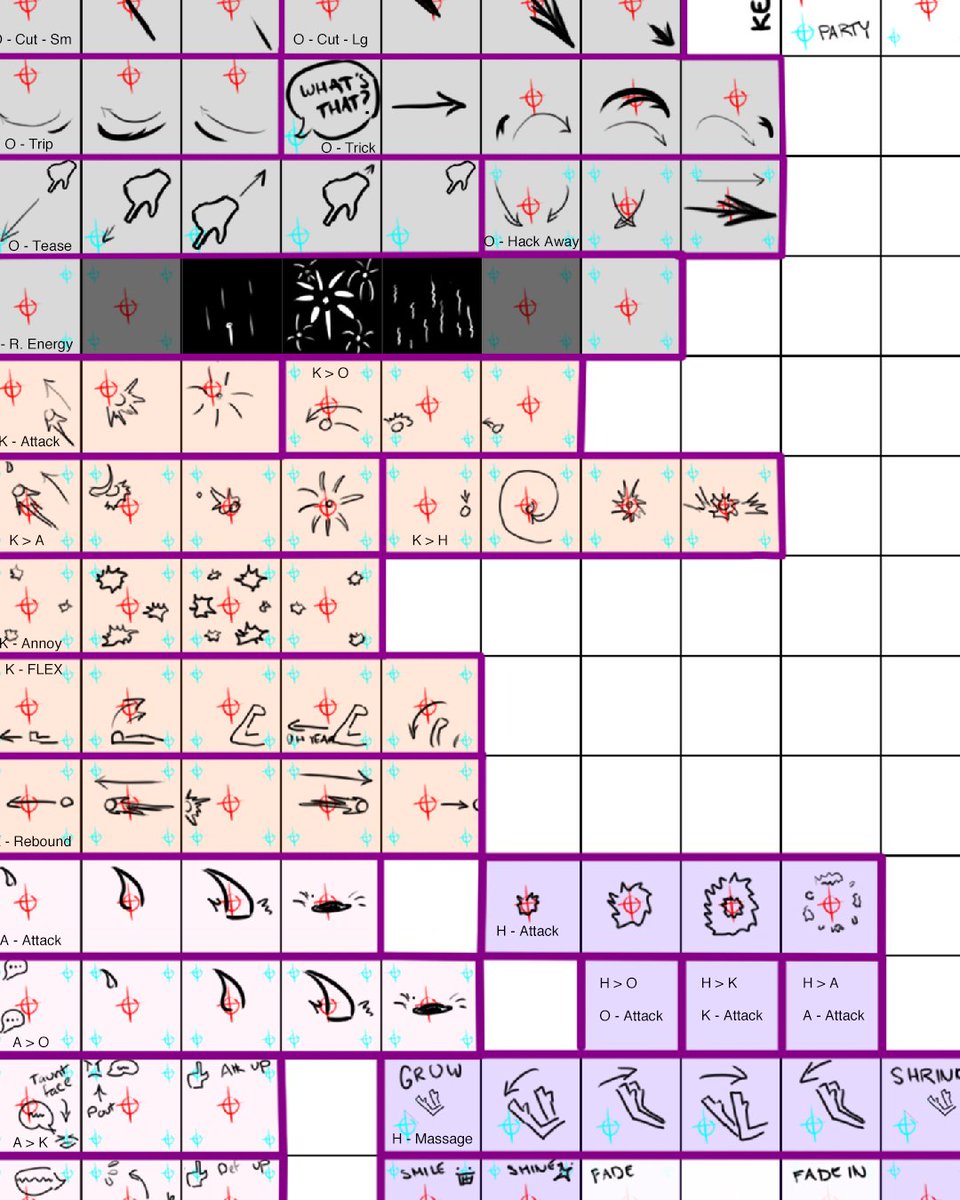 「initial drafts for player and enemy skills. (2016) 」OMORIの漫画