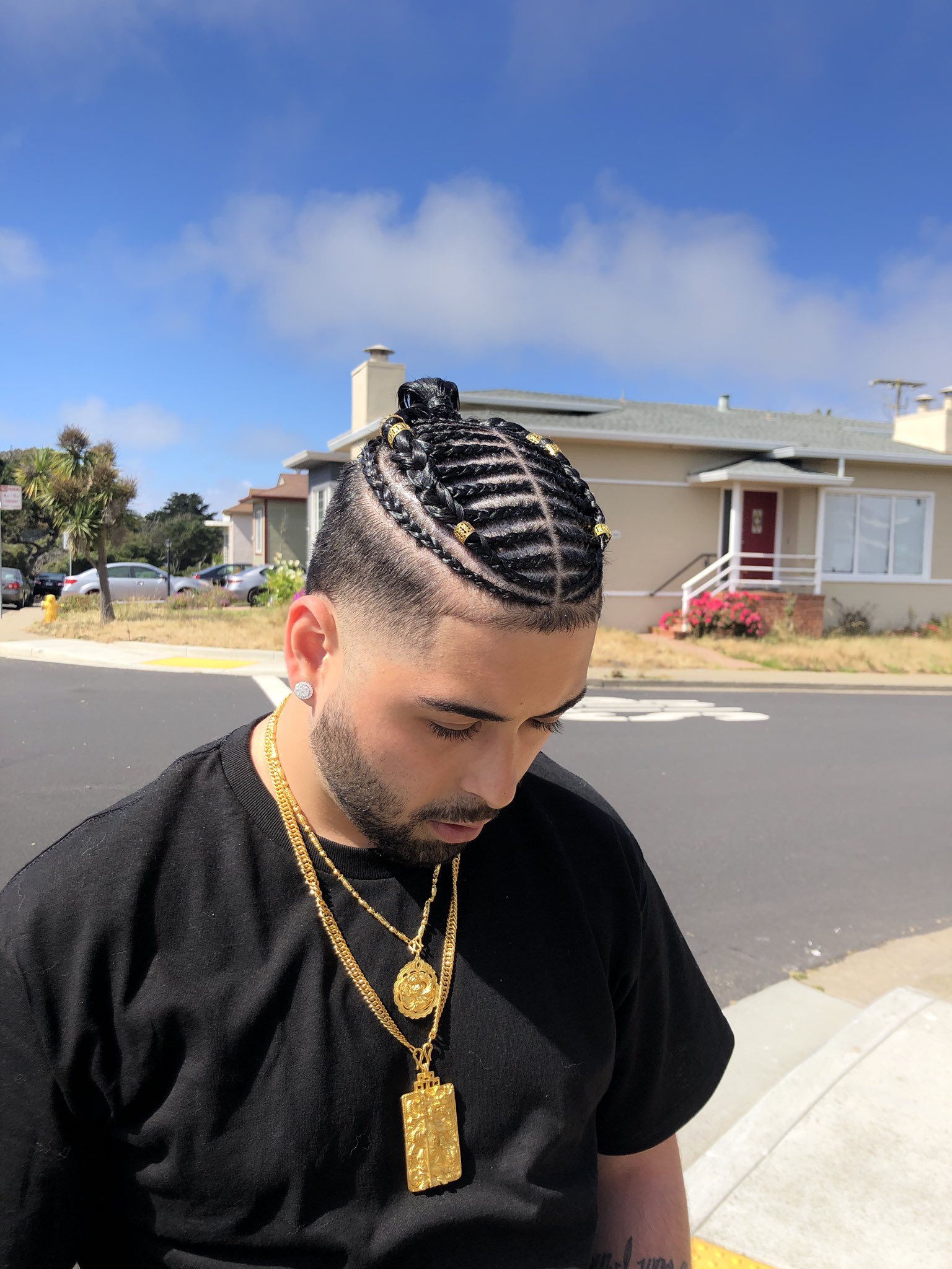 Fishbone Cornrows For Men