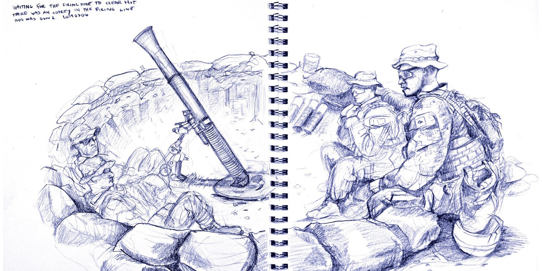 Marine Soldier Drawing