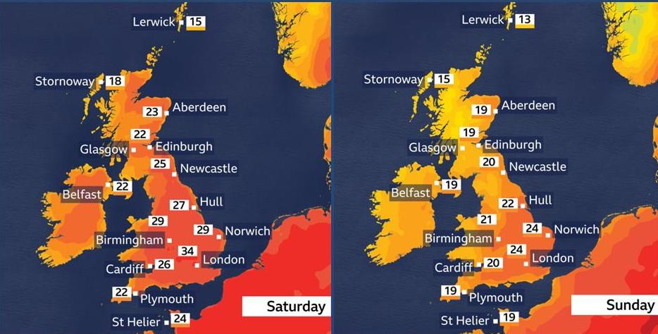 ?The heat is on! ?️?Saturday is going to be our hottest day of this ...