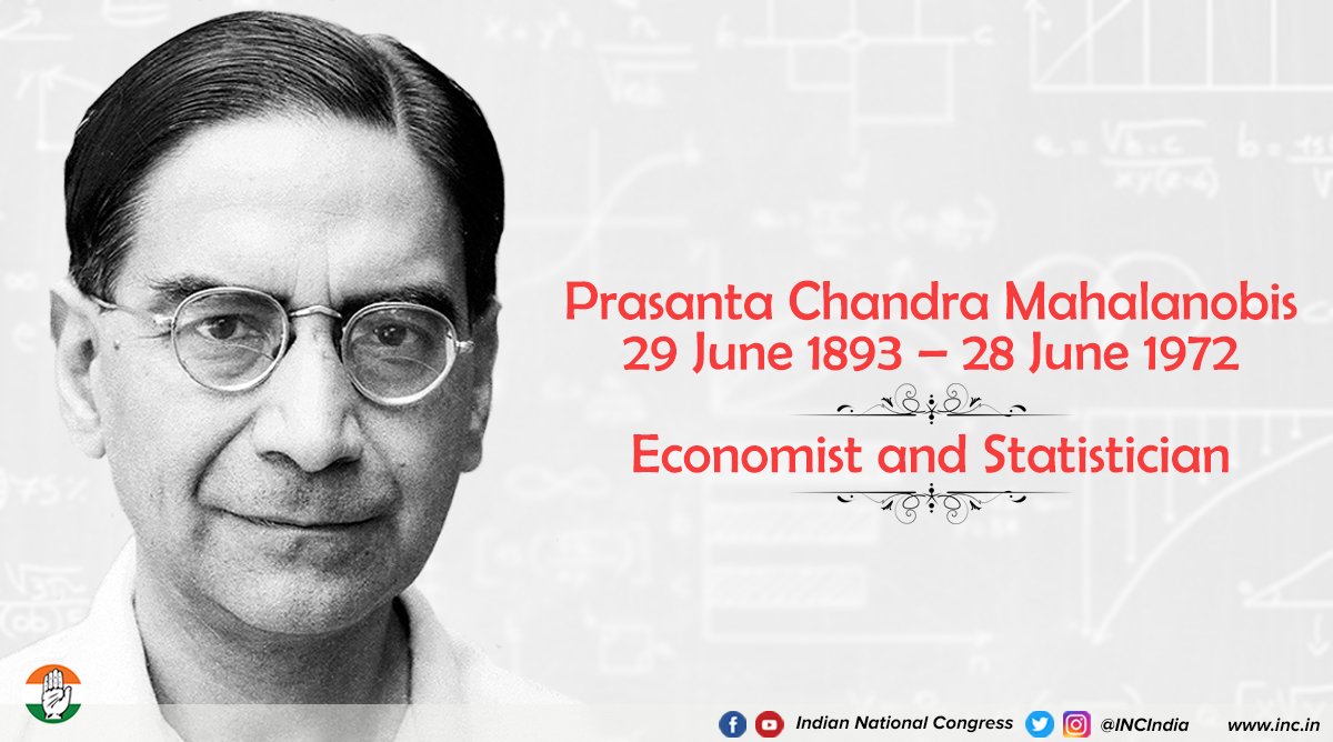 Prasanta Chandra Mahalanobis Prasanta Chandra Mahalanobis