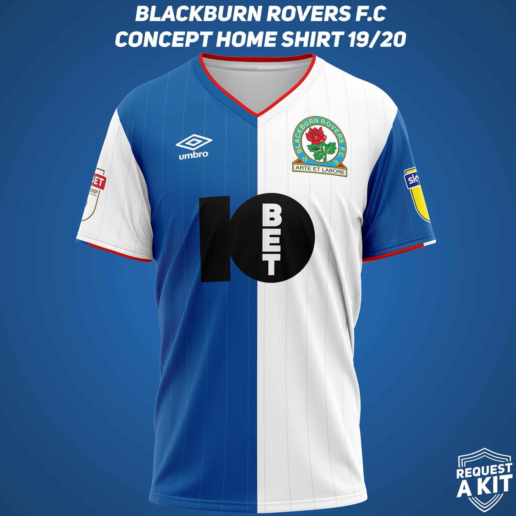 X Request A Kit Blackburn Rovers F.C Concept Home and Away shirts 2019 20 requested by alexjameshack Blackburn BlackburnRovers BRFC Rovers Ewood FM19 WeAreTheCommunity Download for your Football Manag...