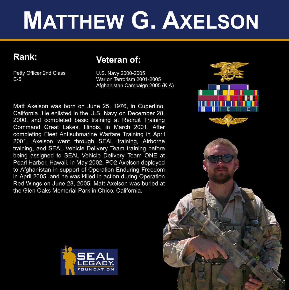 Matt Axelson Navy Seal