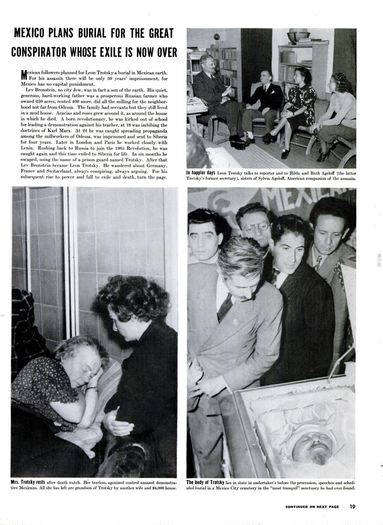 Tarama Taruhei on Twitter: "#1940年のToday Bloody murder in Mexico ends ...