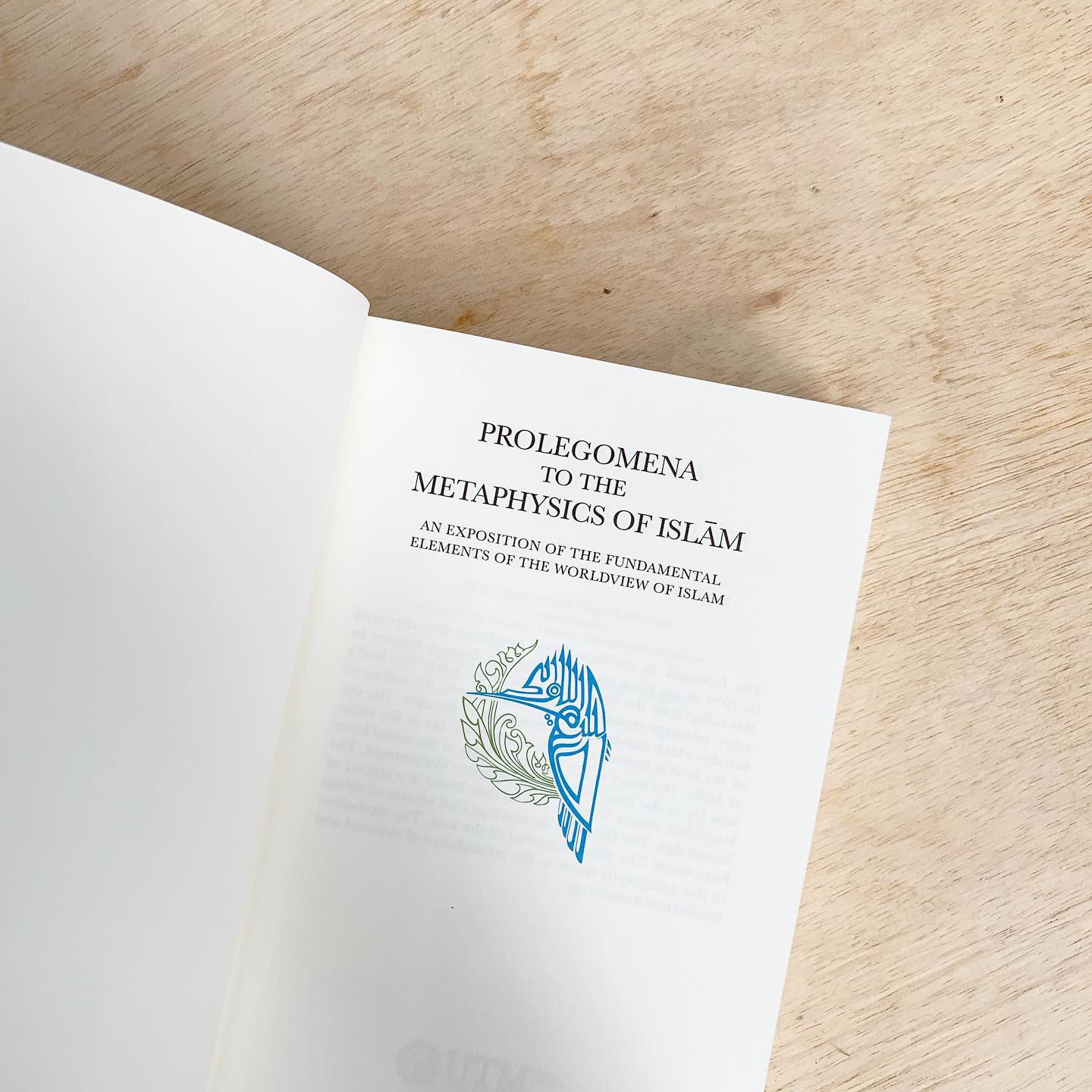 prolegomena to the metaphysics of islam - Warren Walker