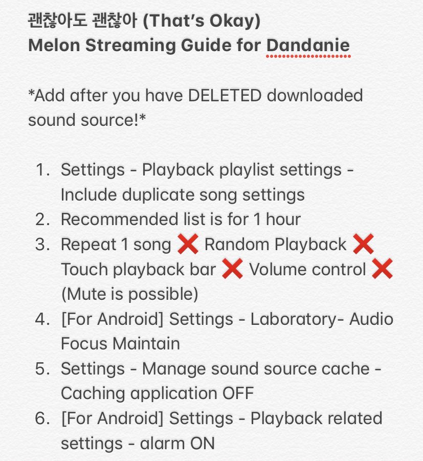 オ・Twelve [27-1-001] on Twitter: "괜찮아도 괜찮아 (That’s Okay) Melon Streaming Guide (based on guide by ...