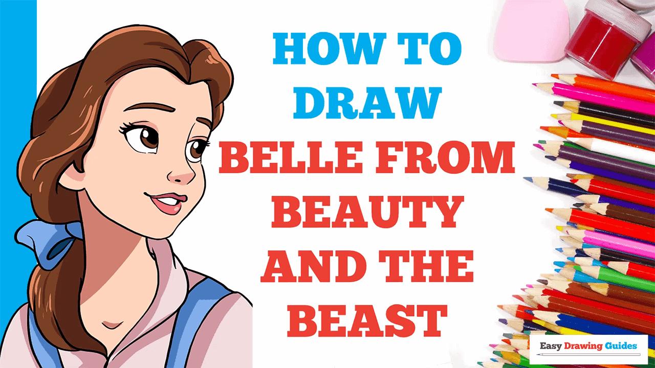 Beauty And The Beast Easy Drawings