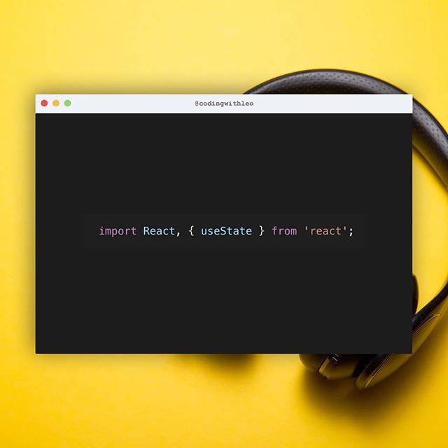 @codingwithleo on Twitter: "How to use React Hooks by importing the "{useState}" single named ...