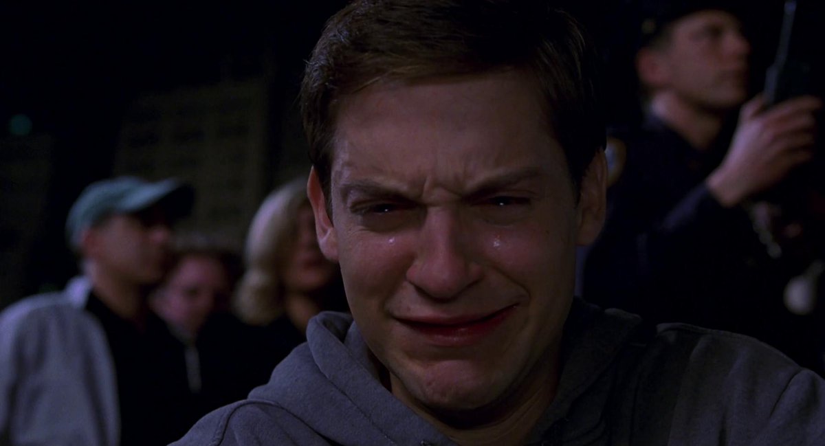 Tobey Maguire Crying Uncle Ben