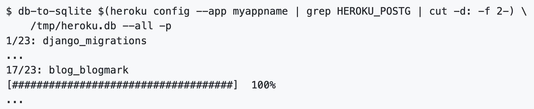Simon Willison on Twitter: "Just released version 1.0 of db-to-sqlite - my tool for creating ...