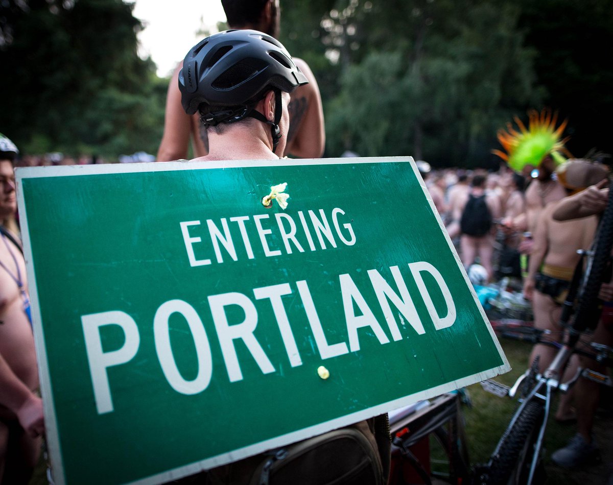Bicyclists bare all for 2019 World Naked Bike Ride in Portland. GALLERY ...