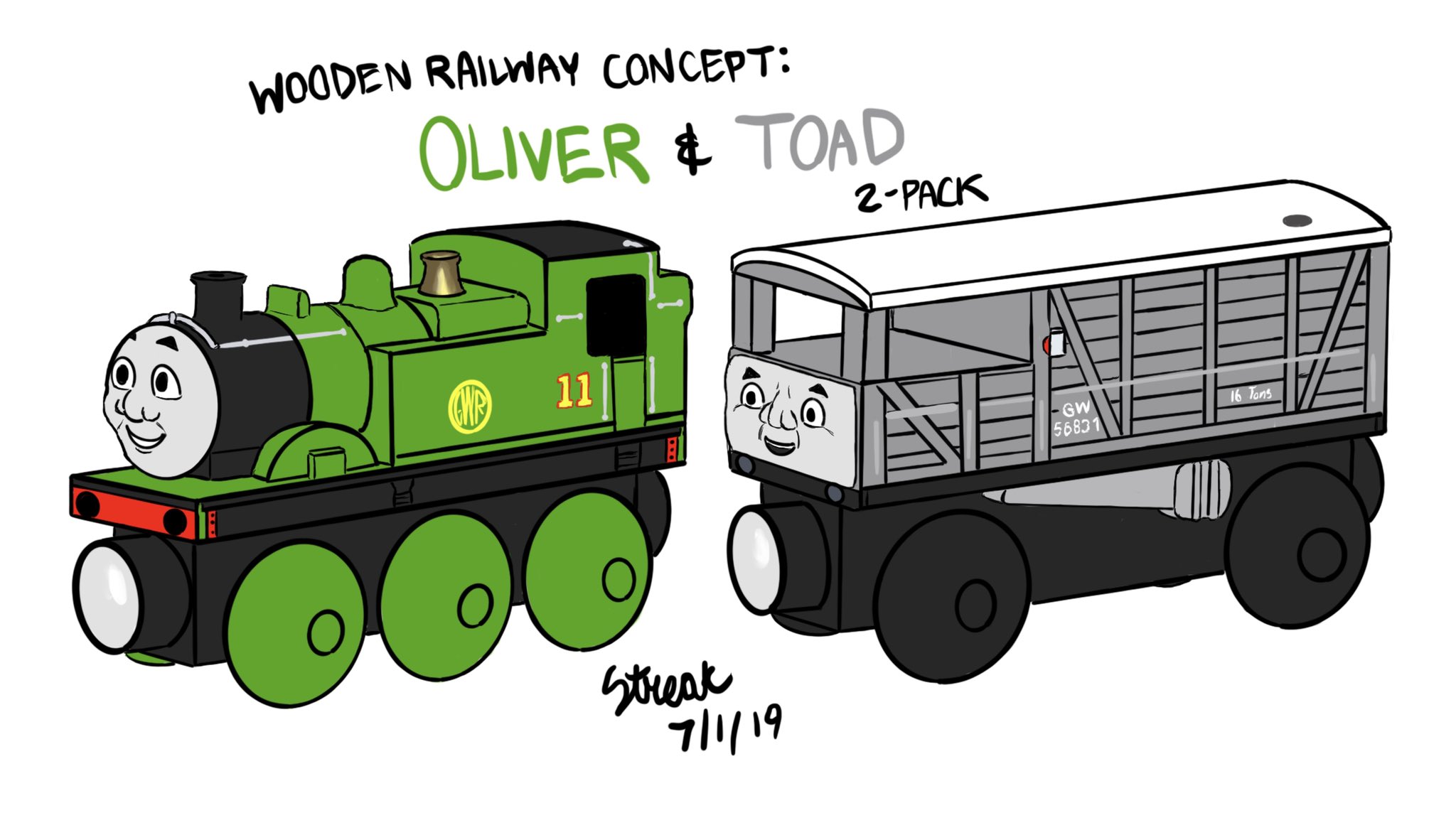 Thomas And Friends Oliver And Toad