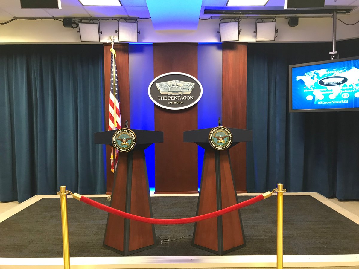Pentagon: A first look at new Pentagon briefing room designed for ...