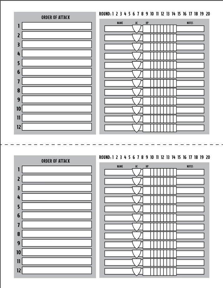 Nate Piekos of Blambot on Twitter: "Here’s my DM’s combat tracker — a quick and dirty way to ...