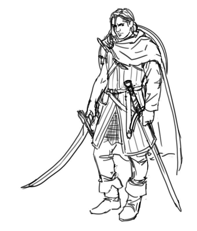 Fighter Drawing Dandd