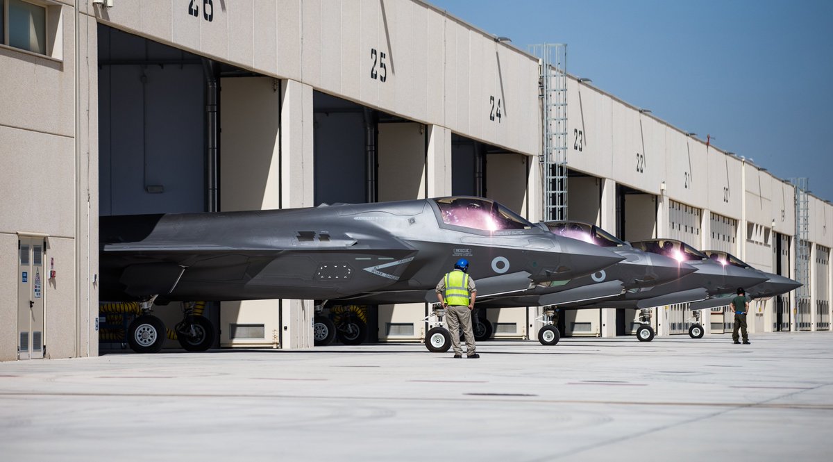 A Thread from @hthjones: "Two Royal Air Force F-35 jets at Amendola Air ...