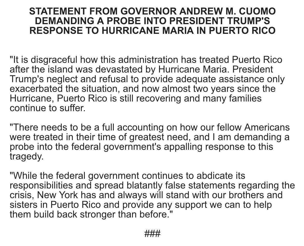 President Trump Hurricane Maria Trump's Claim Of Success In Puerto