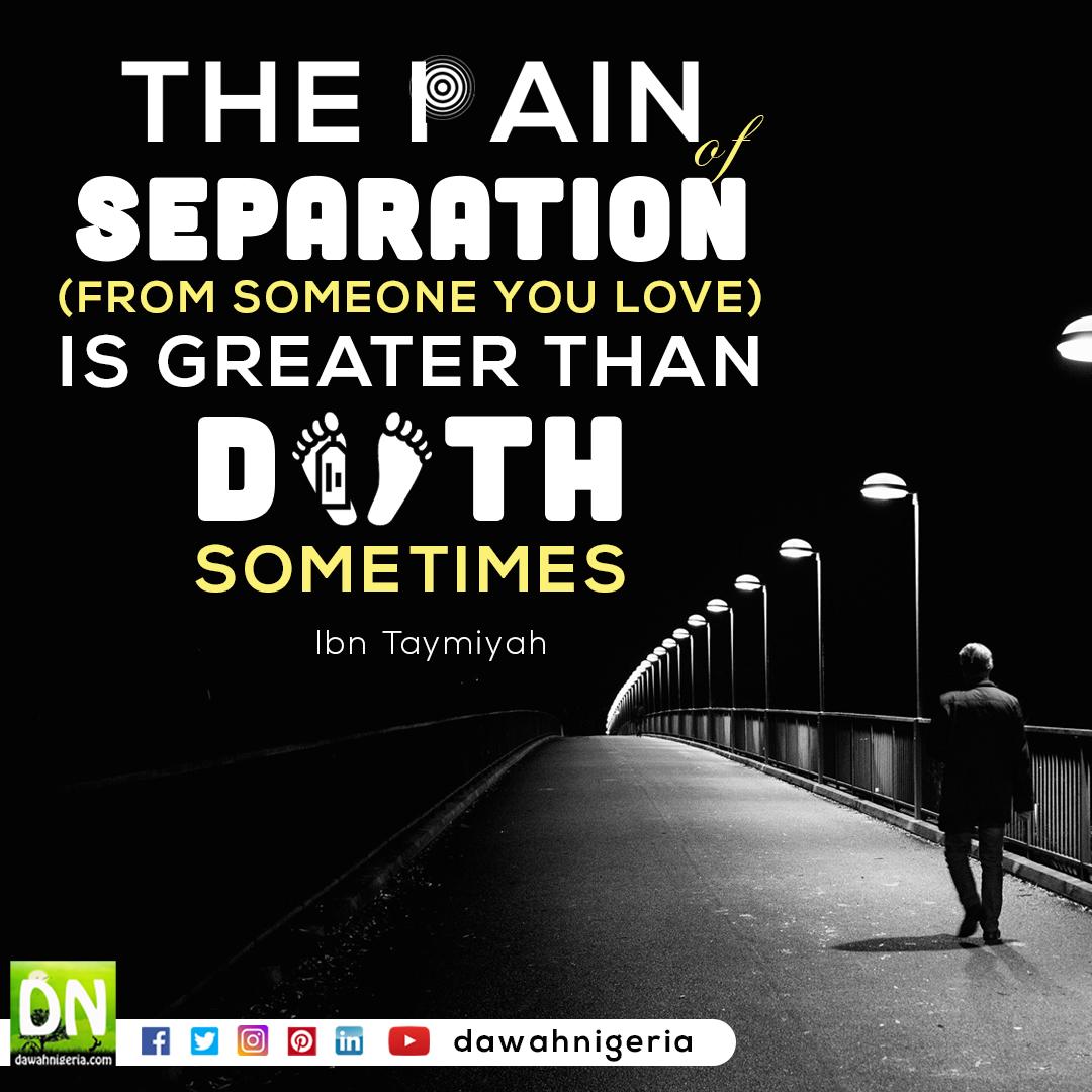 Pain Of Separation Love Quotes