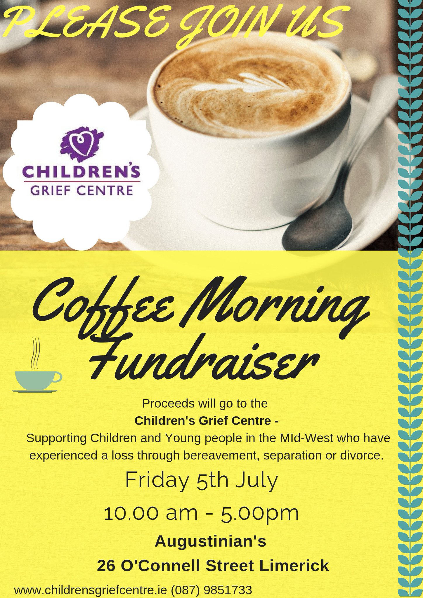 Children's Grief Centre on Twitter: "@children_grief to hold a Coffee ...