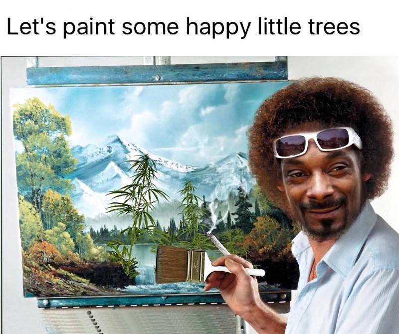 Tree Painting Bob Ross Meme