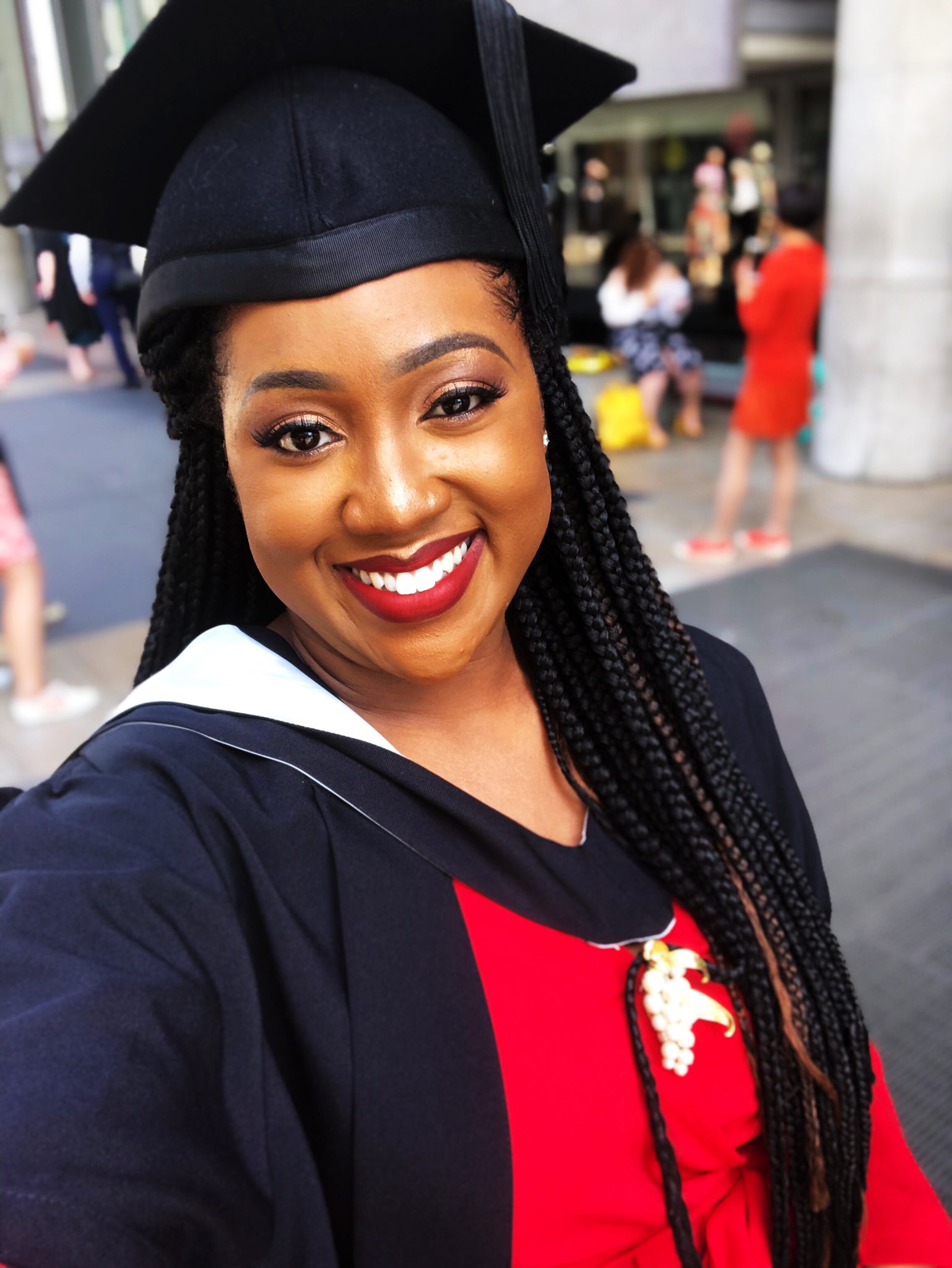 Graduation Hairstyles With Box Braids